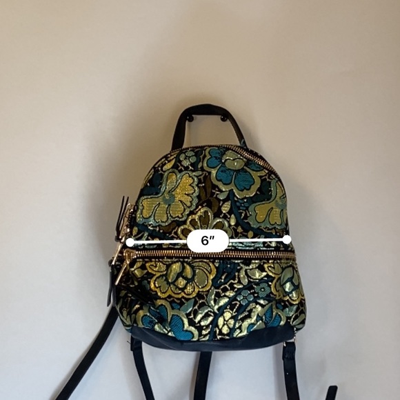 Steve Madden | Bags | Steve Madded Green And Blue Floral Backpack ...